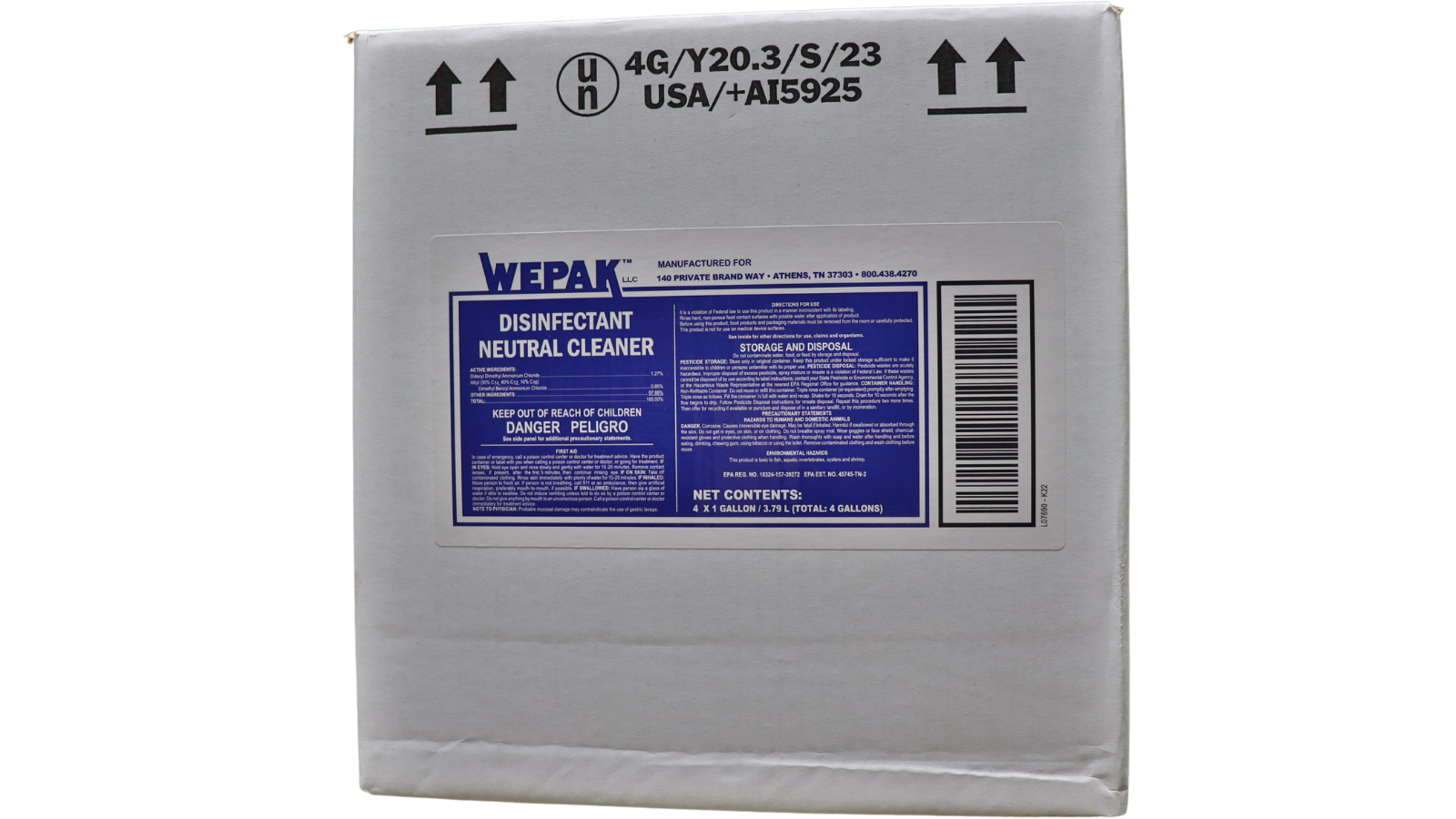 Neutral Disinfectant Cleaner (FRESH) – Deep Reflection, Inc